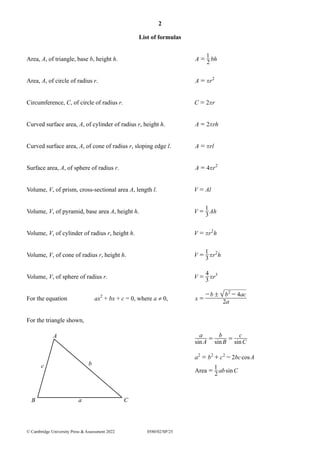 Cambridge IGCSE 0580 Mathematics specimen paper 2 for examination from 2025.pdf