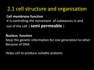 Cambridge igcse biology ( 2016 2018) cell | PPT