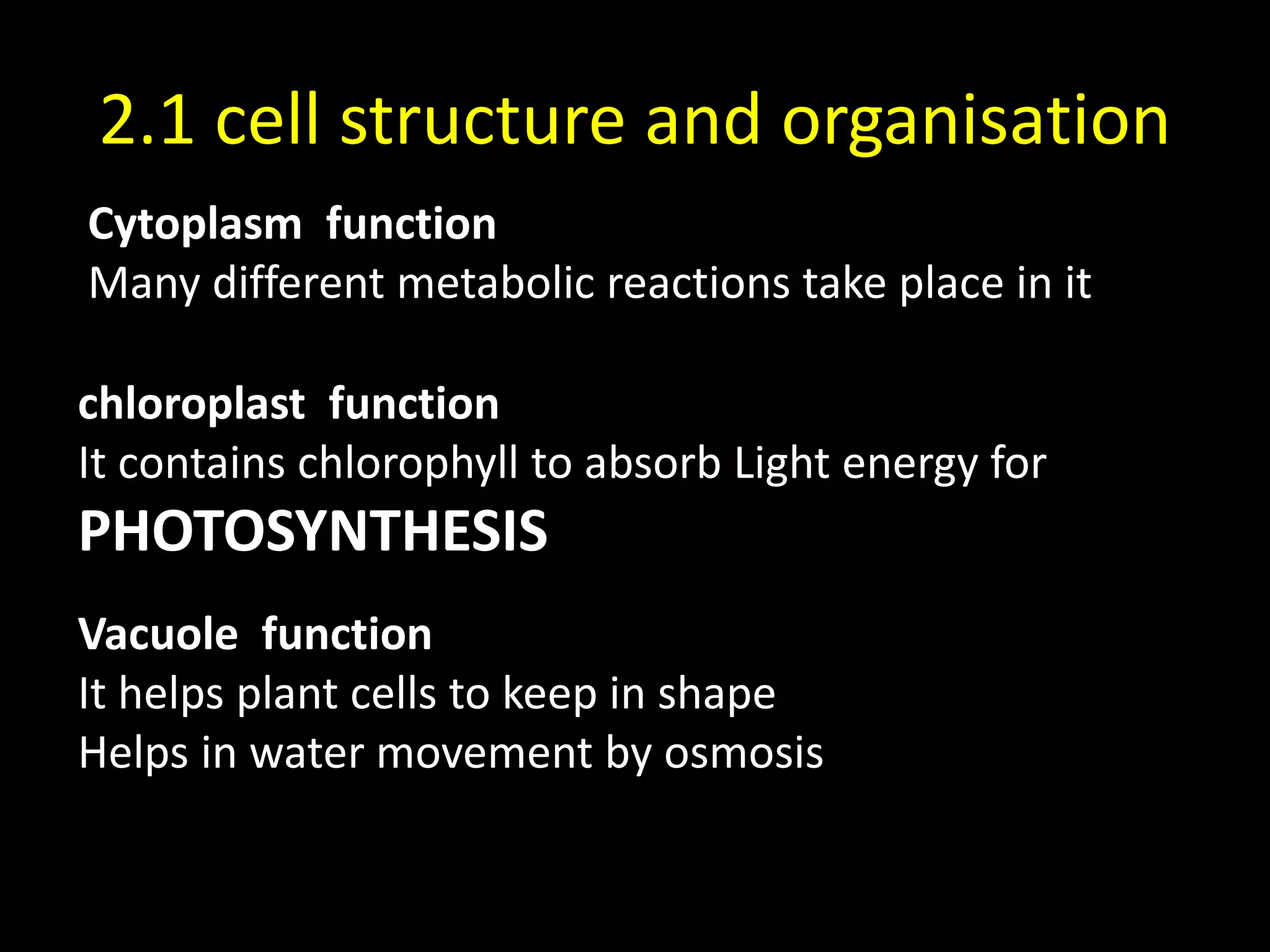 Cambridge igcse biology ( 2016 2018) cell | PPTX
