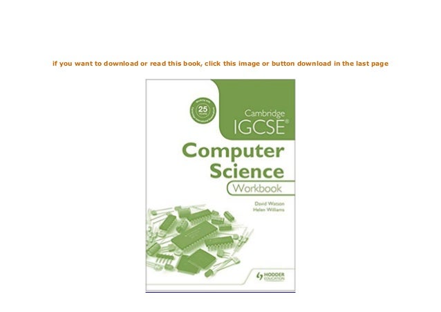 paperback_$ library Cambridge IGCSE Computer Science Workbook ([Read ...