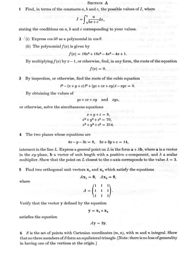 Cambridge maths nat_sci | PPT