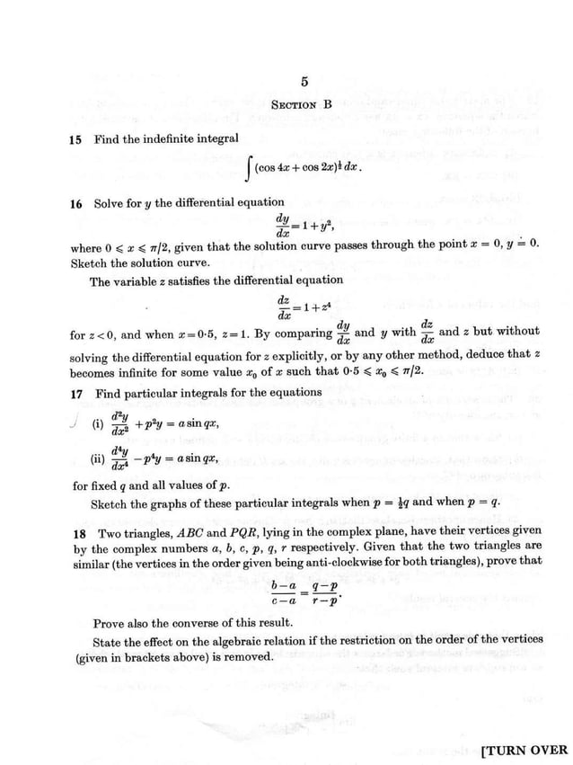 Cambridge maths nat_sci | PPT