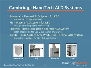 Cambridge NanoTech Overview | PDF