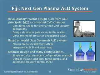 Cambridge NanoTech Overview | PDF