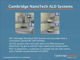Cambridge NanoTech Overview | PDF