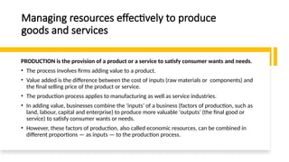 Cambridge Notes Unit 4 Business Studies IGCSE | PPTX