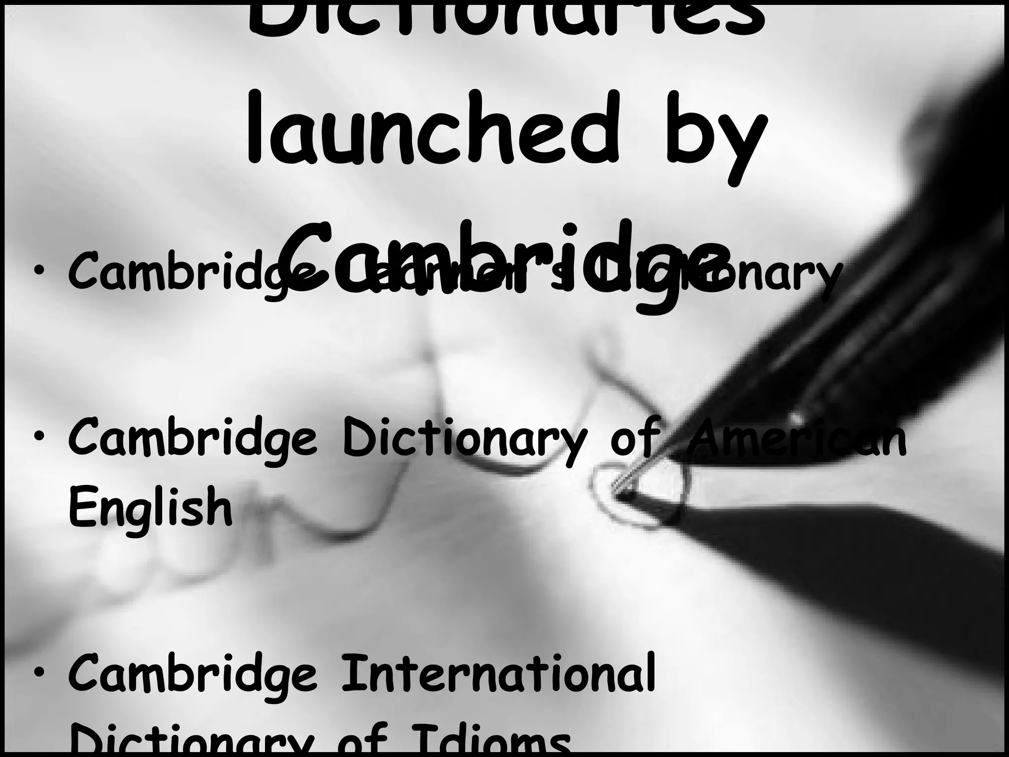 Cambridge ppt | PPT