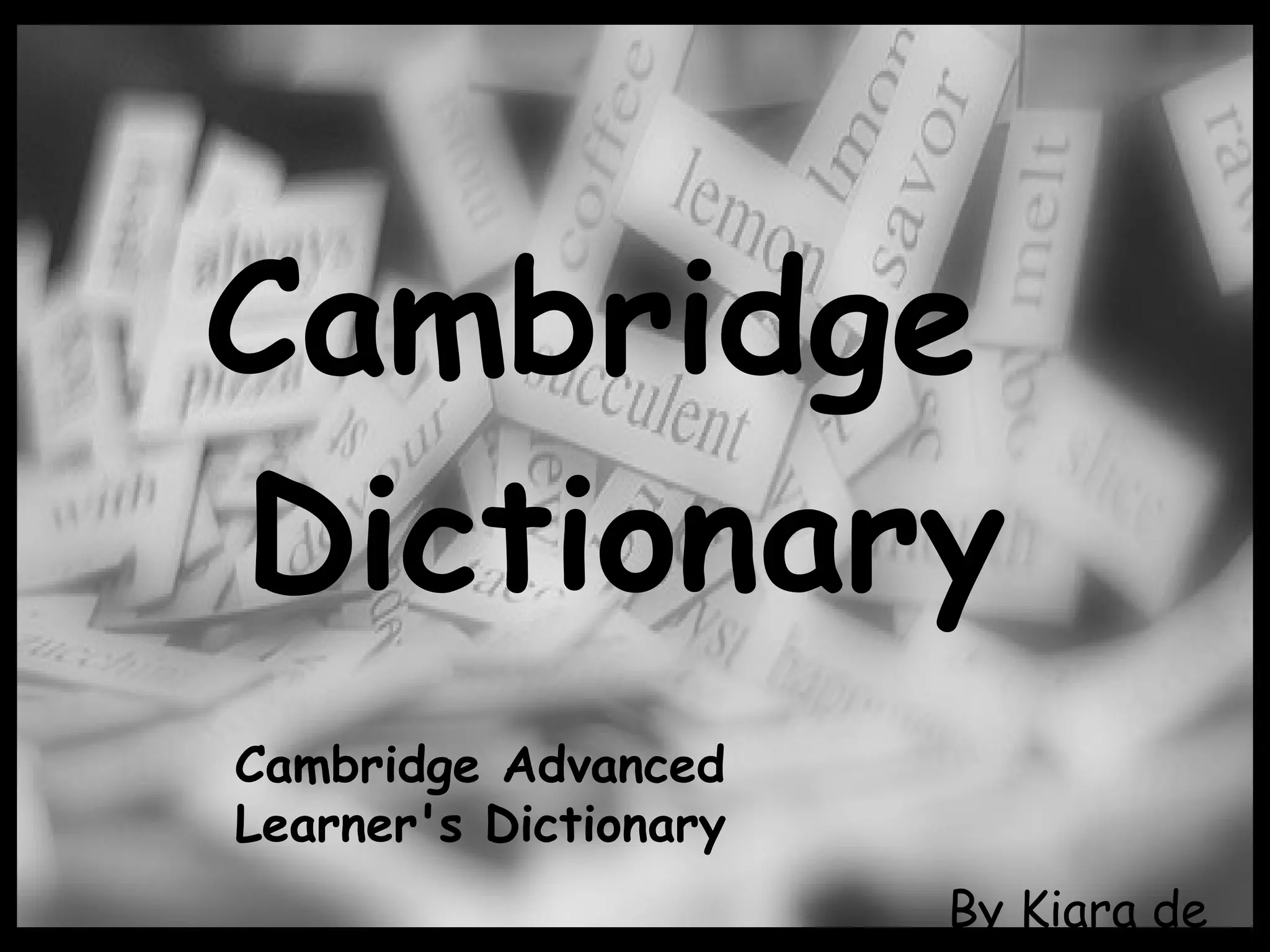 Cambridge ppt | PPT