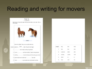 reading and writing test | PPT