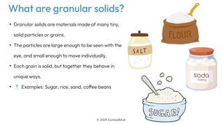 Cambridge Science Stage 7 Granular Solids and Their Unique Behavior ...