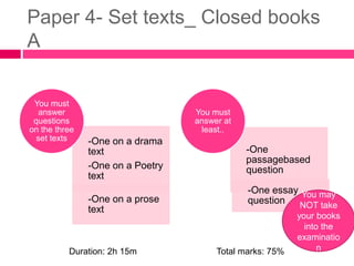 IGCSE Literature Section 1 b | PPTX