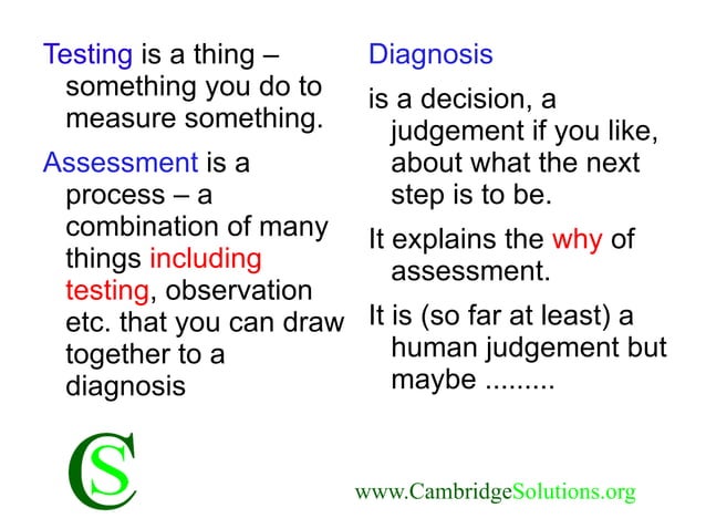 Cambridge Solutions E Assessment | ODP | Educational Assessment | Education