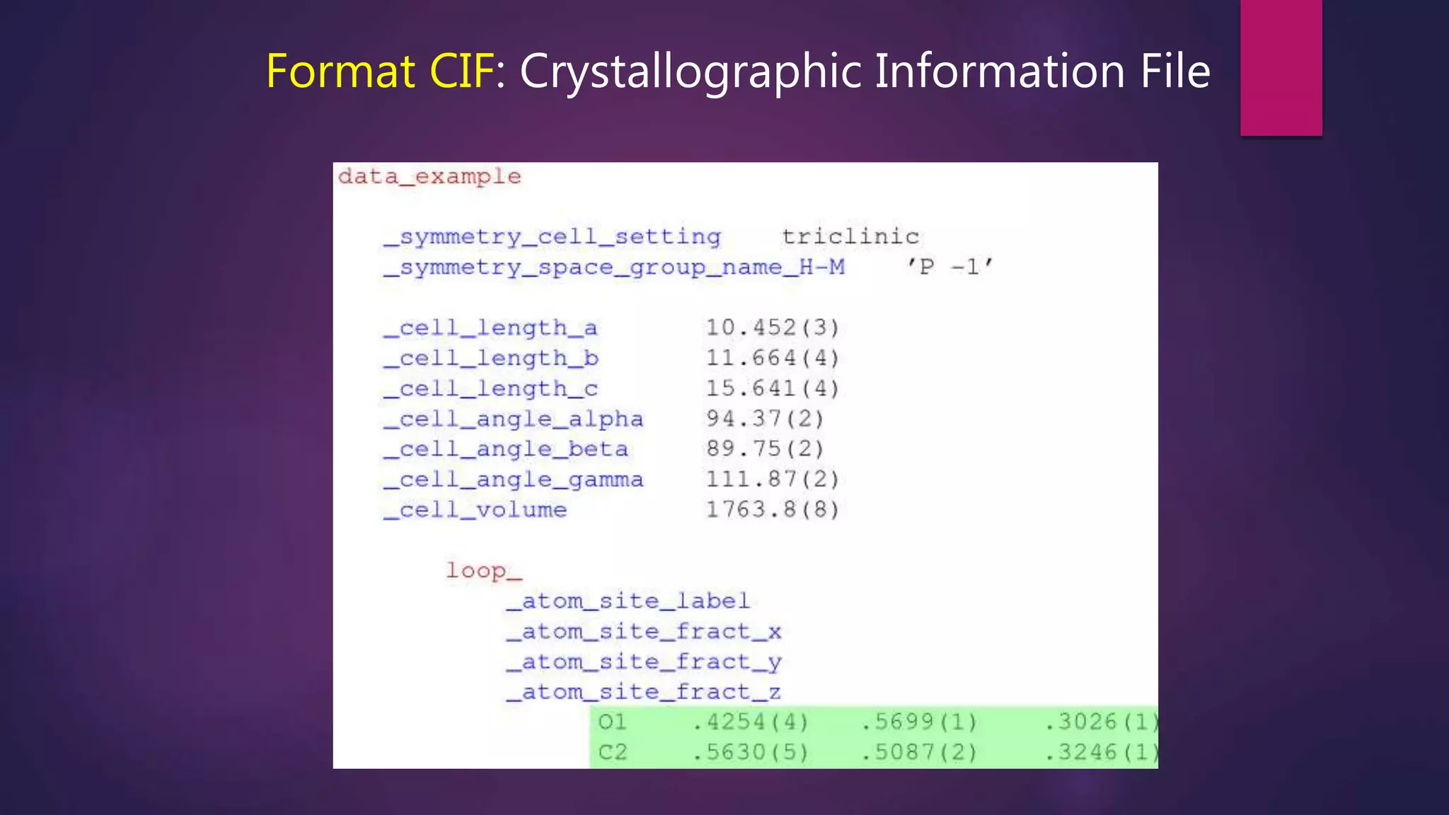 Cambridge structural database | PPTX