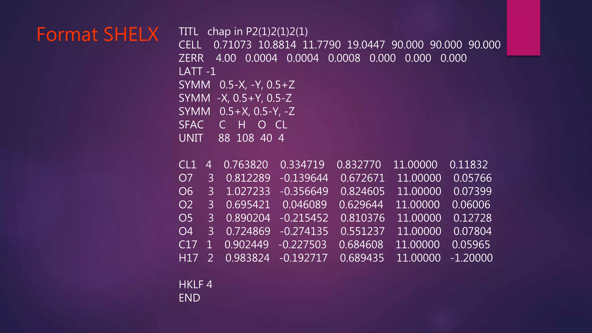 Cambridge structural database | PPTX