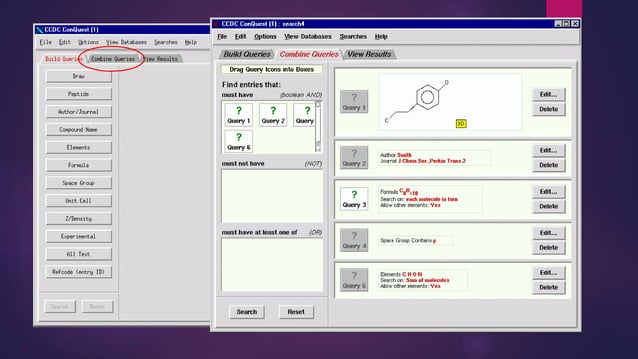 Cambridge structural database | PPTX | Chemistry | Science