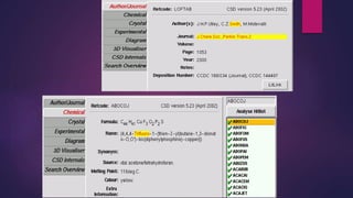 Cambridge structural database | PPTX