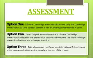 Cambridge system by muhammad hussain haider | PPTX