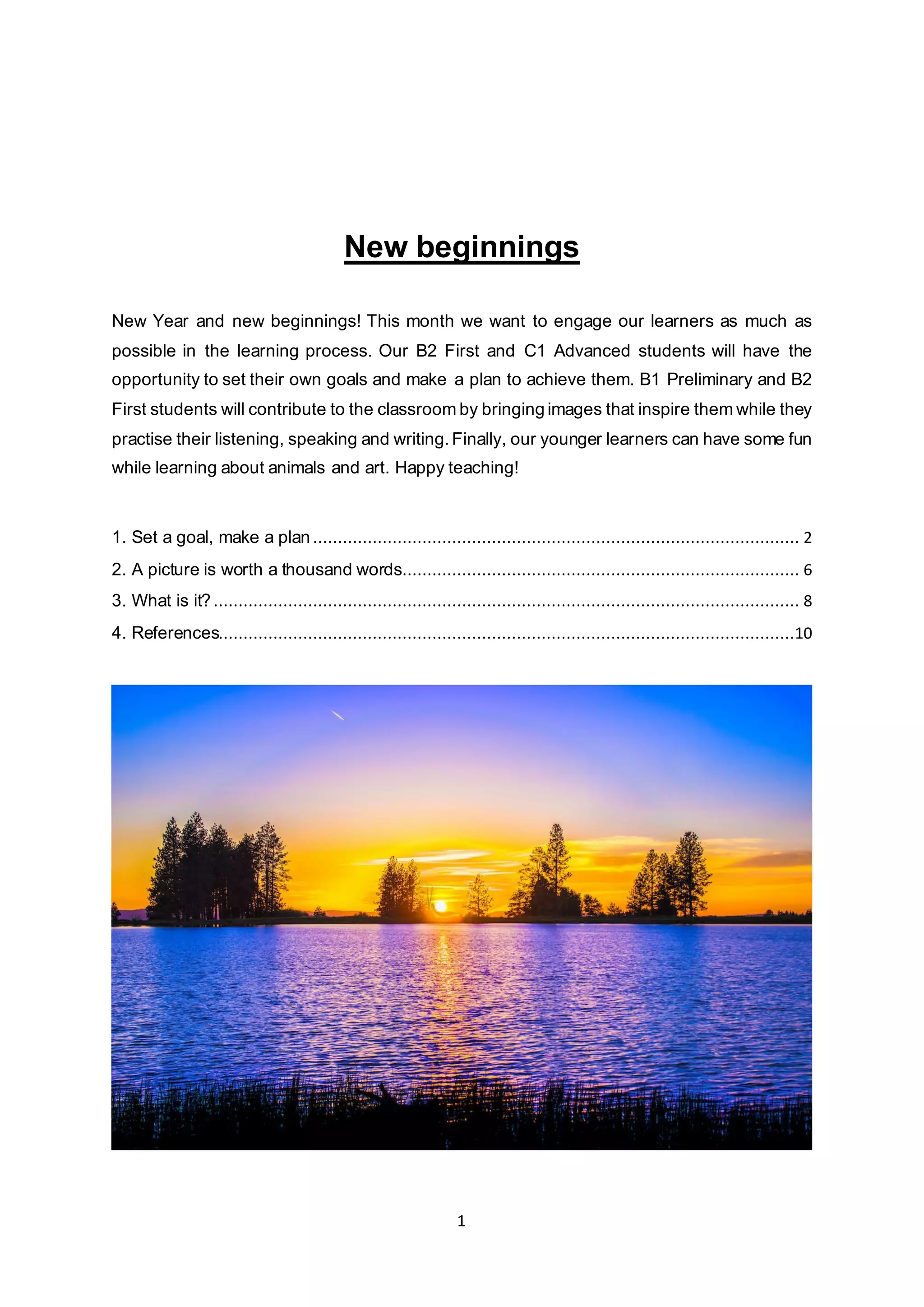 Teaching Activities: new beginnings | PDF