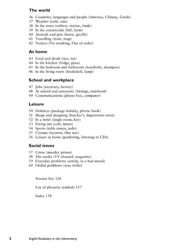 Cambridge university press english vocabulary in use (elementary) | PDF ...