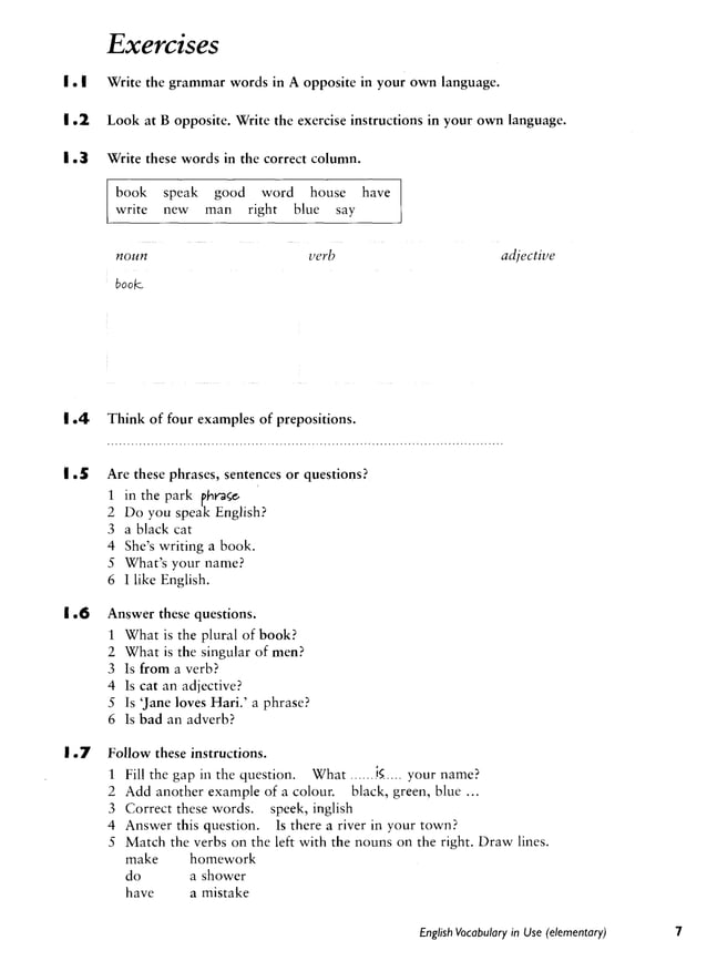Cambridge university press english vocabulary in use (elementary) | PDF ...