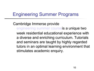 Cambridge University Summer School | PPT