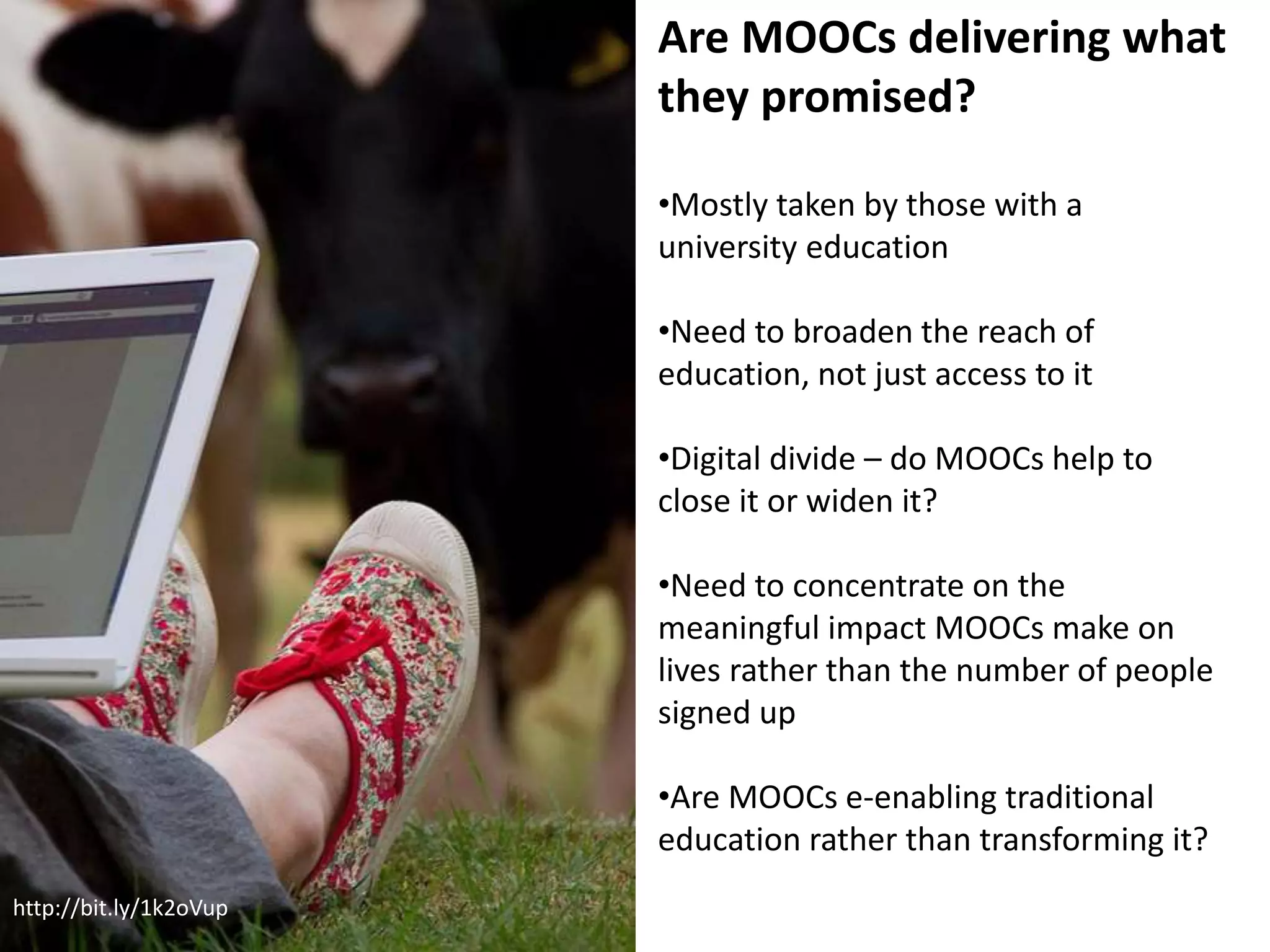 MOOCS - Which Way Now? | PPT