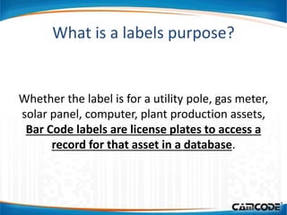 Camcode Importance of Asset Tagging DataSplice | PPT