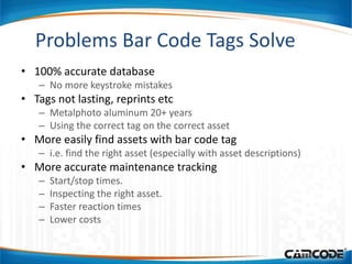 Camcode Importance of Asset Tagging DataSplice | PPT