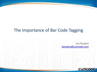 Camcode Importance of Asset Tagging DataSplice | PPT