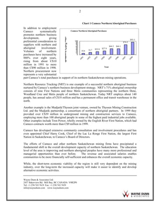 Cameco and indigenous development case study | PDF