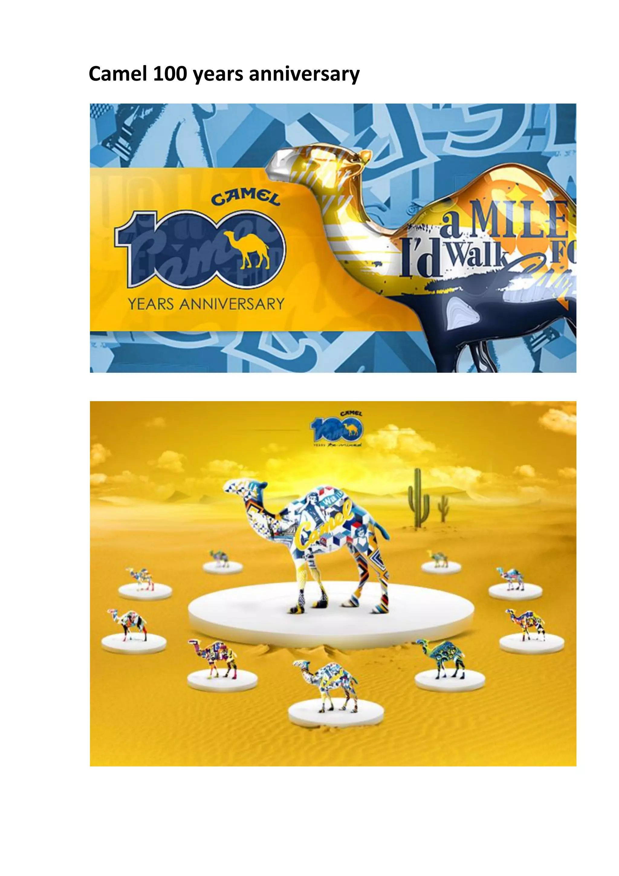 Camel 100 years anniversary | PDF | Illegal Drugs, Tobacco, eCigarettes ...
