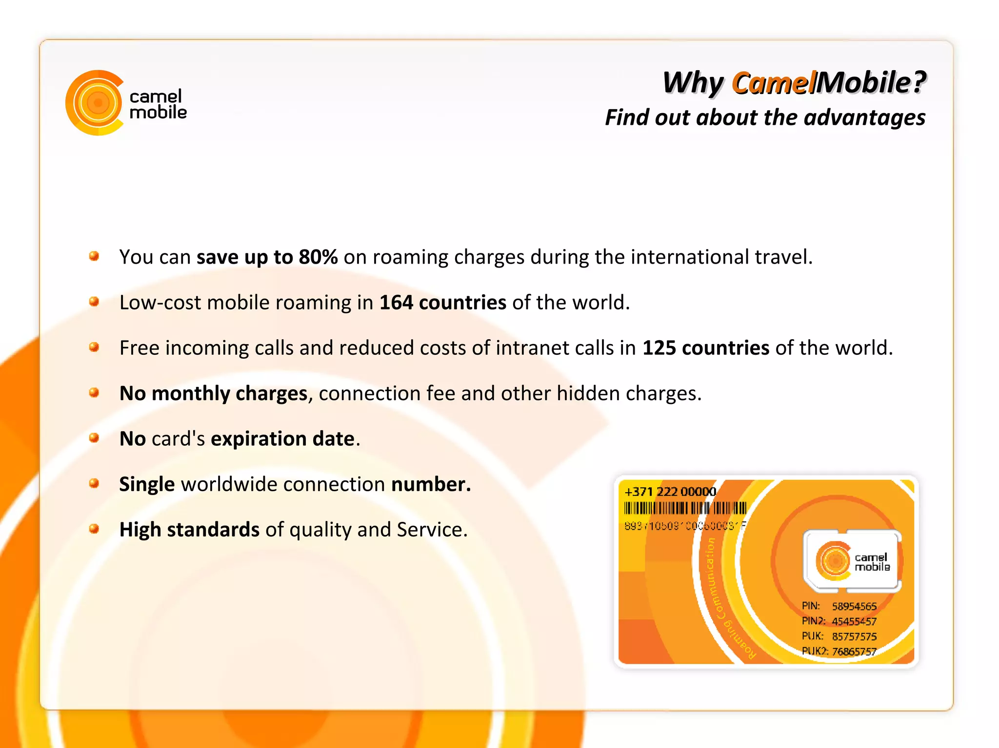 Camel mobile presentation for partners | PDF