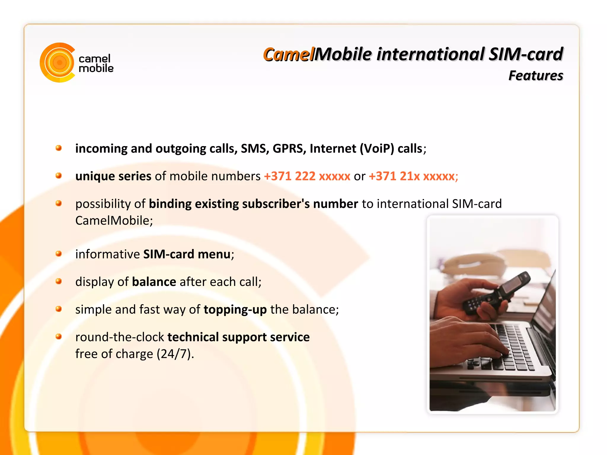 Camel mobile presentation for partners | PDF