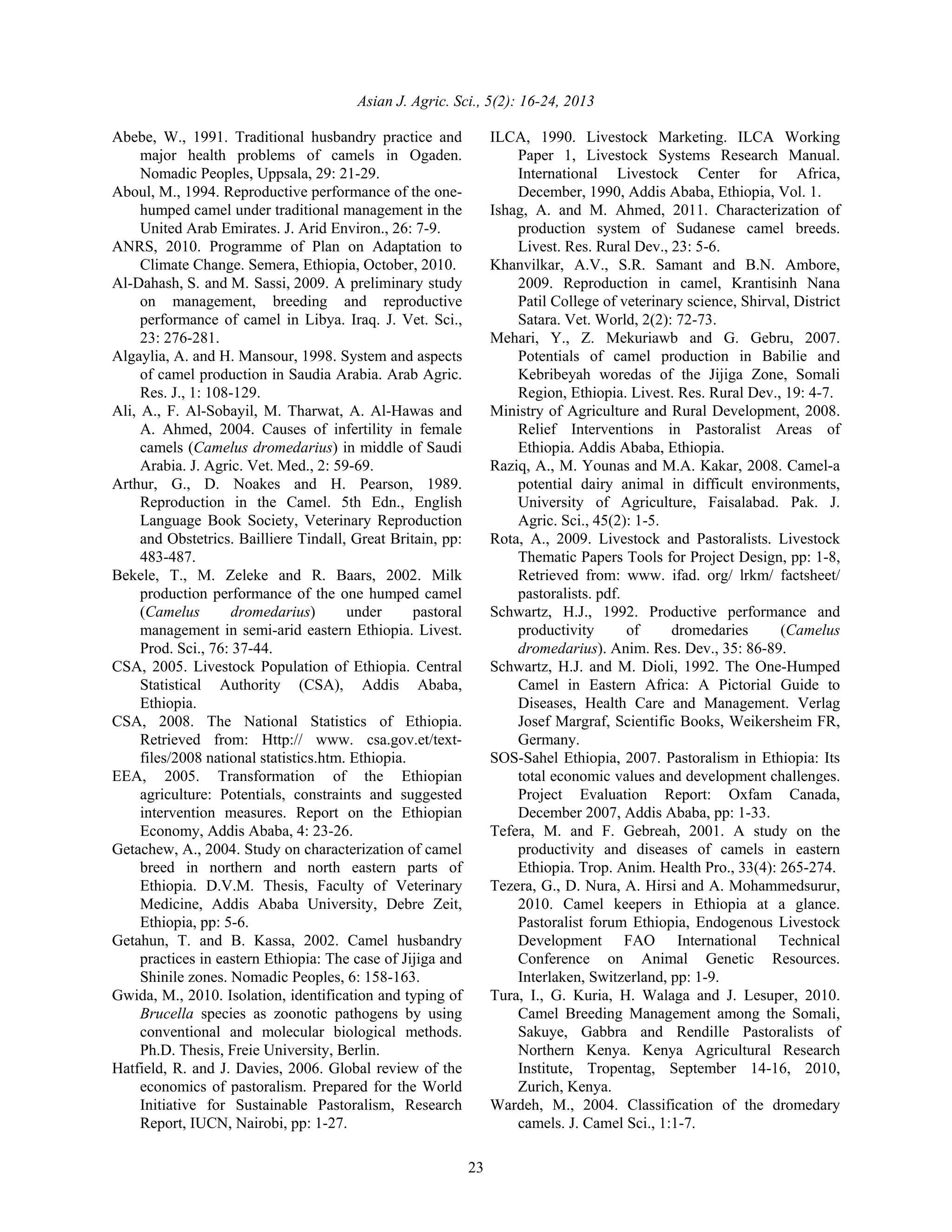 Camel production source document | PDF