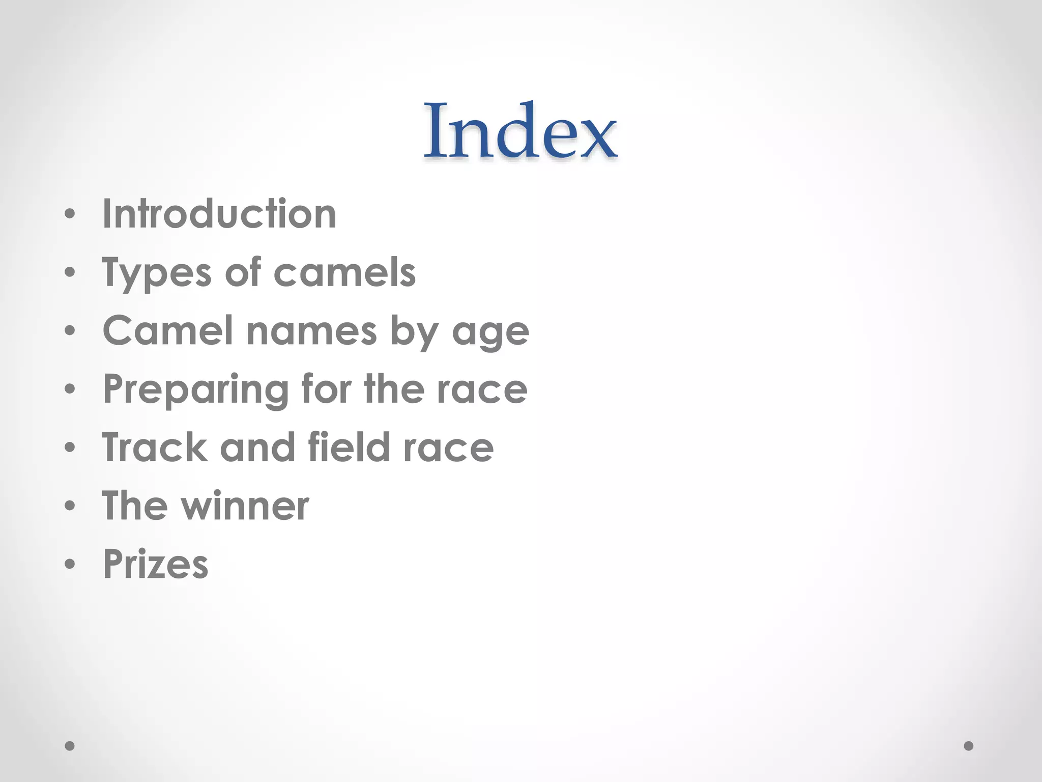 Camel racing | PPTX