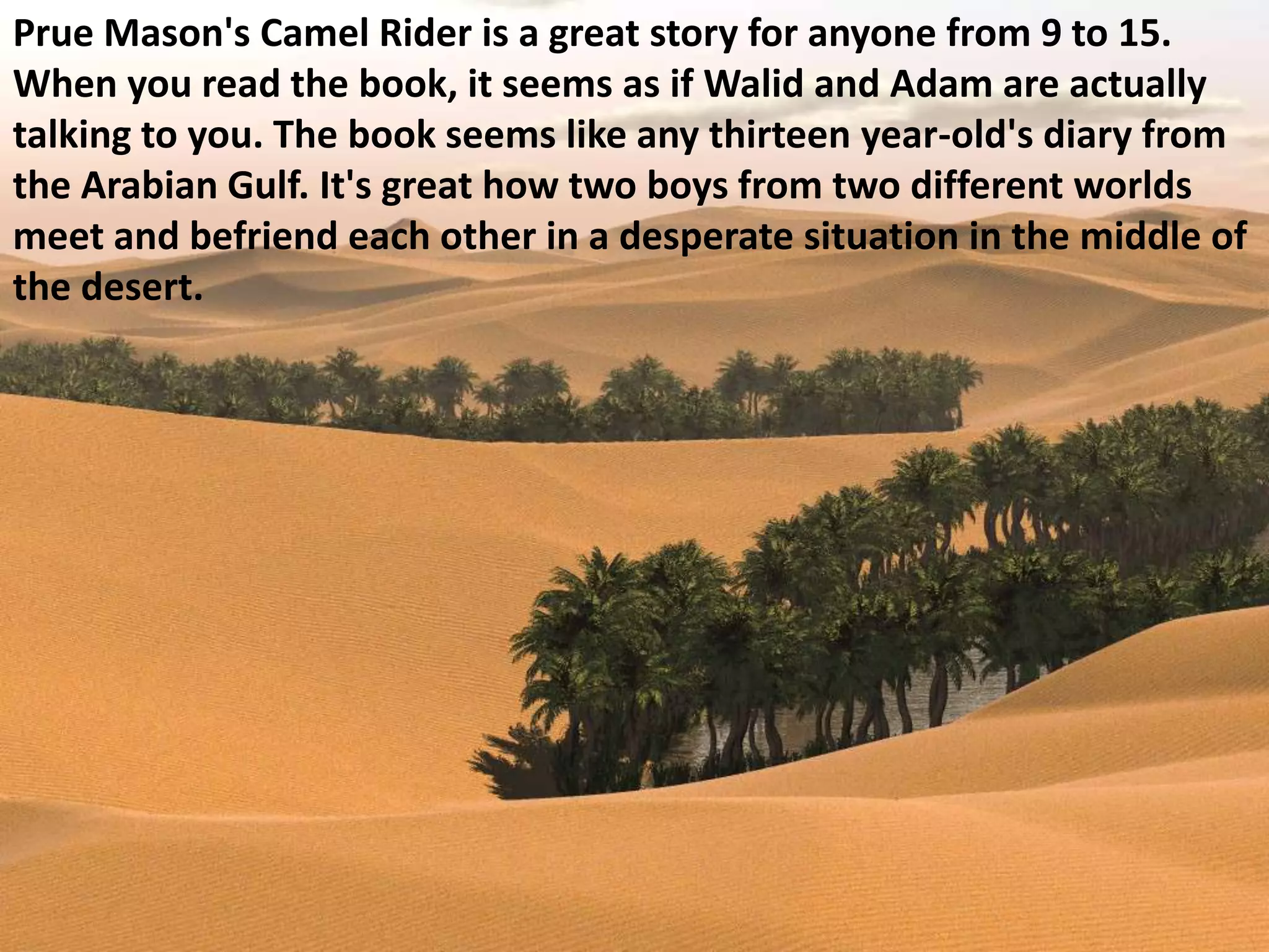 Camel rider book talk | PPTX