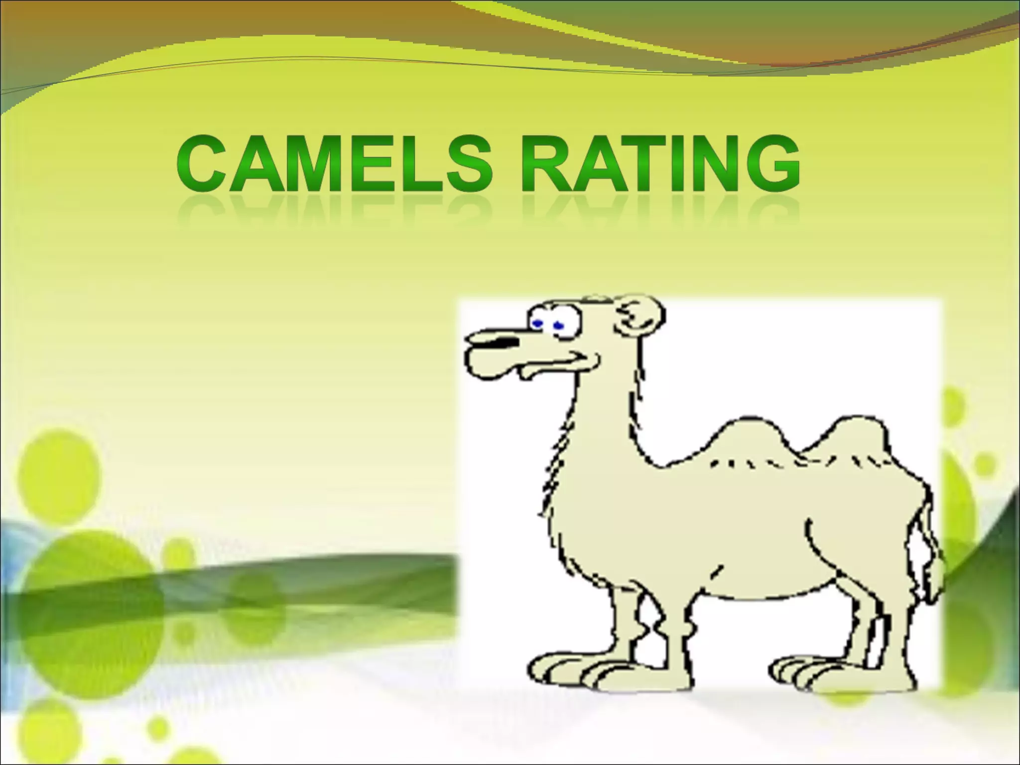 Camels rating system | PPT