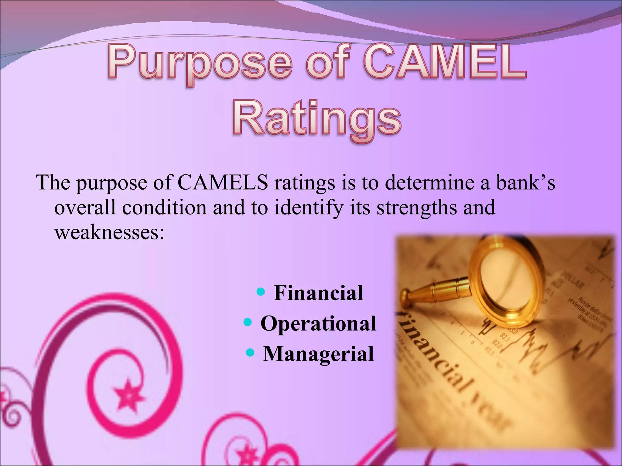 Camels rating system | PPT