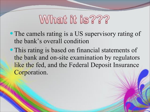 Camels rating system | PPT
