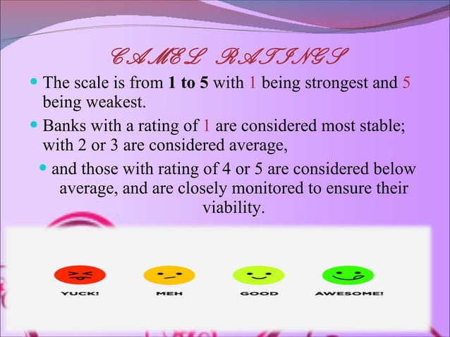 Camels rating system | PPT