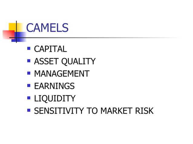 Camels rating | PPT