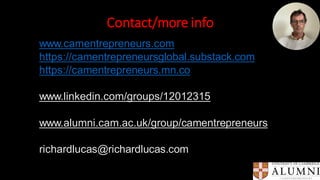 CAMentrepreneurs, why attend our events? | PPT