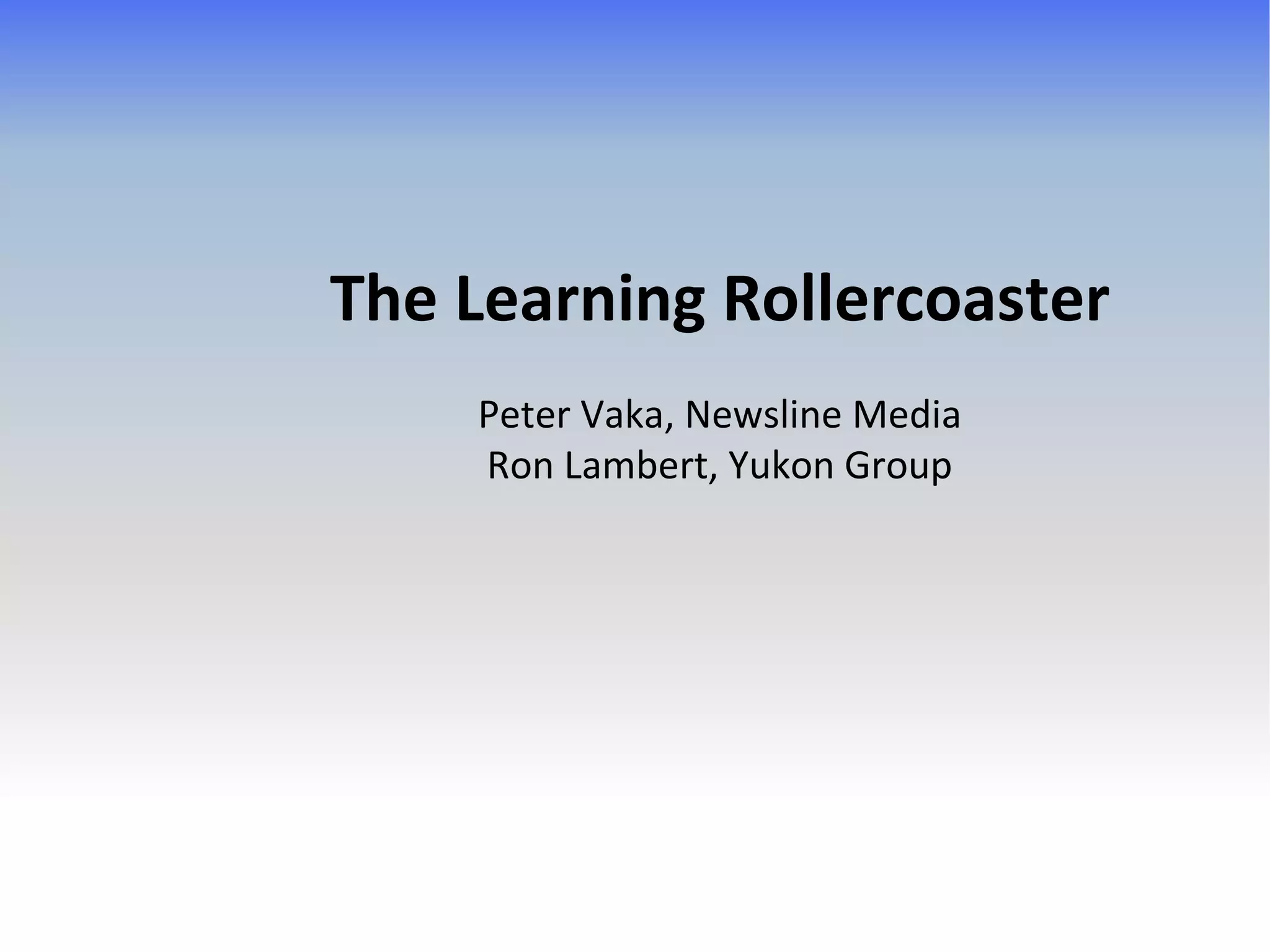 Cameo The Learning Roller Coaster | PPT