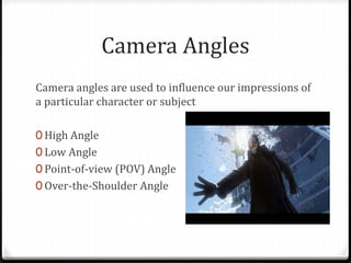 Camera angles | PPTX