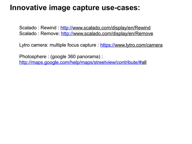Camera , Visual , Imaging Technology : A Walk-through | PPT