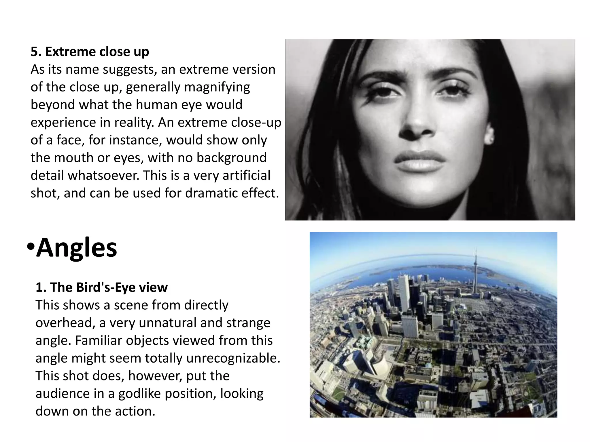 Camera Shots And Angles Ppt