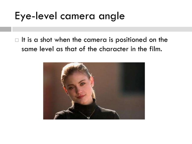 Camera shots, angles and movements | PPT