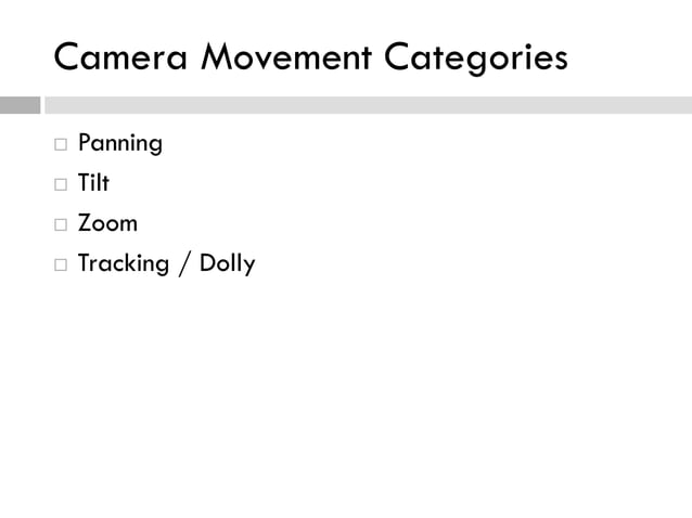 Camera shots, angles and movements | PPT