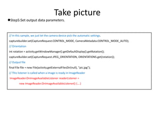 How to create a camera2 | PPT