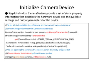 How to create a camera2 | PPT